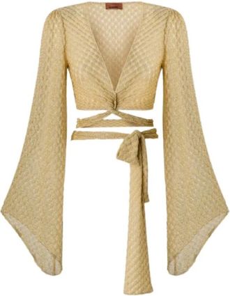 Missoni Femme, Blouses et Chemises, Jaune, Taille: 36 FR Wrap Top