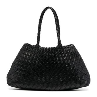 Dragon Diffusion Santa Croce Gro&szlig;e handgewebte Korbtasche - - Bags - Damen - Schwarzk - ONE SIZE