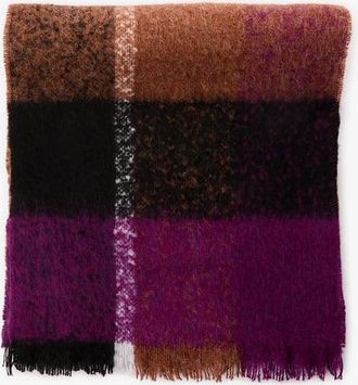 Au Printemps Paris Maika - violett karierter Schal