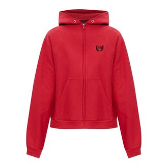 Balenciaga Laurel Classic Zip-up Hoodie - - Sweatshirts & Hoodies - Damen - Rot - S