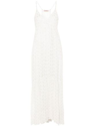 Twin-Set Camisole-Kleid mit Pailletten - Weiß