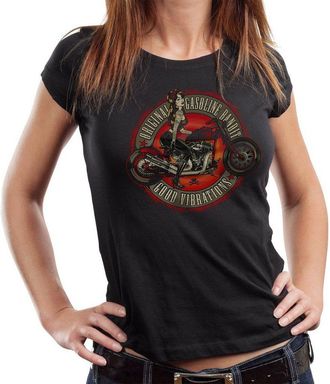 Gasoline Bandit T-Shirt Damen Lady Biker-Shirt: Good Vibrations