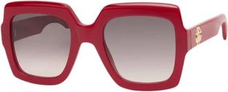 Roberto Cavalli Femme, Accessoires, Rouge, Taille: ONE Size Square Lunettes de soleil
