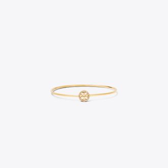Tory Burch Damen Icon Pav&eacute;-Scharnierarmreif