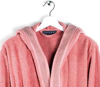 Caleffi Gim Peignoir à Capuche, Fuchsia, S Mixte