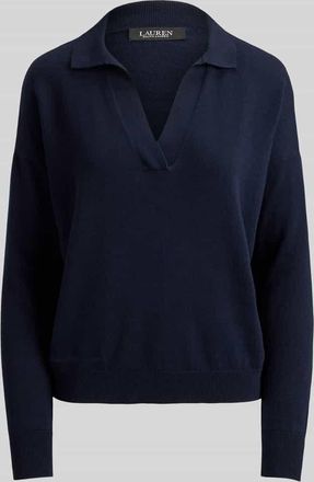 Lauren Ralph Lauren Relaxed Fit Pullover aus Baumwoll-Mix mit Polokragen
