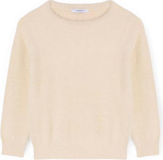 Motivi Femme, Pulls, Beige, Taille: 40 FR Pull ras-du-cou en m&eacute;lange viscose