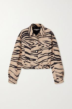 Stella McCartney Jacke Aus Jacquard Mit Zebramuster - Animal-Print