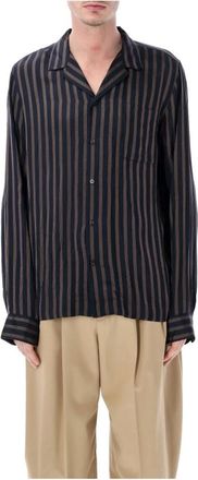 Dries Van Noten Homme, Chemises, Bleu, Taille: M Cartly Striped Shirt