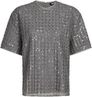 Rotate Top col rond &agrave; sequins