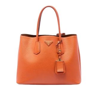 Prada Pre-owned Saffiano Satchel - - Pre-owned - Damen - Orange - ONE SIZE