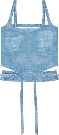 Diesel Femme, Tops, Bleu, Taille: 36 FR De-Sayra Fsi2 Top
