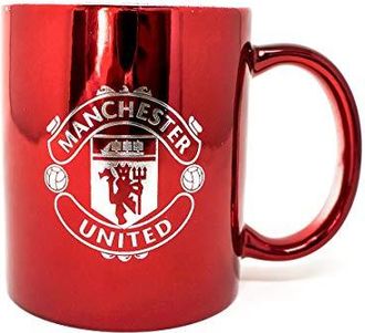Manchester United Mug en c&eacute;ramique m&eacute;tallique Motif diables rouges