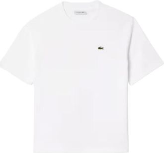 Lacoste Femme, Tops, Blanc, Taille: 34 FR T-shirt Coupe D&eacute;contract&eacute;e