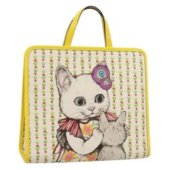 Gucci Sac &agrave; main mini vintage en toile Pre-owned - Femme - Pre-owned - Jaune - Taille: ONE Size