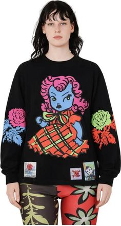 Chopova Lowena Femme, Tops, Multicolore, Taille: 38 FR Cry Baby Oversized Jersey