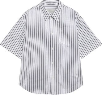 Ami Homme, Chemises, Multicolore, Taille: M SS Wide Shirt with Camp Collar