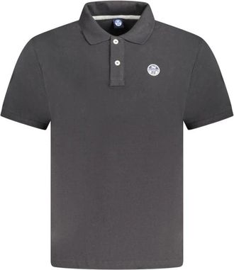 North Sails Schwarzes Baumwoll-Poloshirt f&uuml;r M&auml;nner - - Tops - Herren - Schwarzk - S