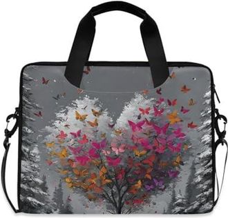 Alaza Sacoche pour ordinateur portable de 40,6 &agrave; 15,6 avec pattes delfe de No&euml;l - Sac pour ordinateur portable de 40,6 &agrave; 15,6 - Sac fourre-tout pour ordinat