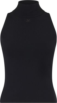 Courr&egrave;ges Top - Schwarz