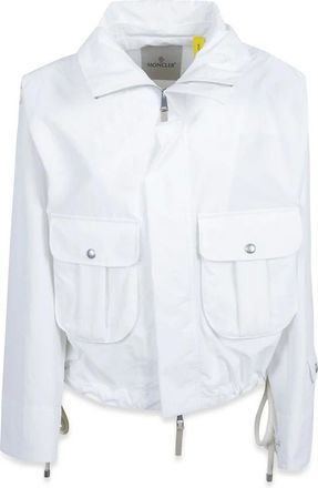 Moncler Femme, Vestes, Blanc, Taille: 38 FR Koli 2 Windbreaker Jacket