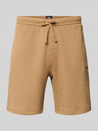HUGO BOSS Regular Fit Sweatshorts aus Baumwoll-Mix