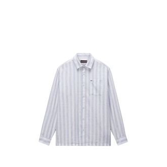 Napapijri Chemise droite Brolio en coton et lin
