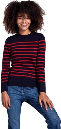 Armor Lux Damen 77280 Pullover, Mehrfarbig (Rich Navy/Braise Ii9), XXXX-Large (Herstellergr&ouml;&szlig;e: 8)