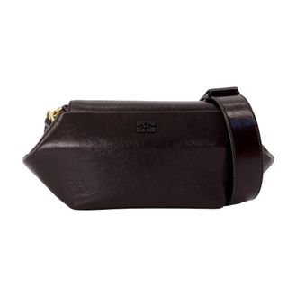 Ganni Sac bandouli&egrave;re Bou East West - Femme - Sacs - Brun - Taille: ONE Size