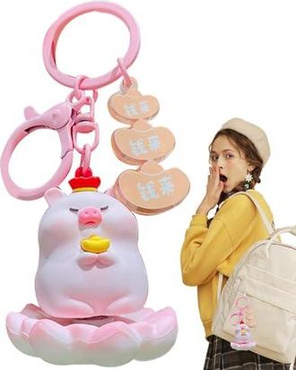 Generico Porte-cl&eacute;s danimaux de dessin anim&eacute;, porte-cl&eacute;s avec si&egrave;ge de rotatif - Mignon pendentif pour sac &agrave; main, d&eacute;coration de sac &agrave; dos pour gar&ccedil;ons et fill