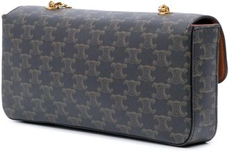 Celine Hobo Bags - Triomphe Coated Canvas Triomphe Chain Shoulder Bag - Gr. unisize - in Braun - f&uuml;r Damen