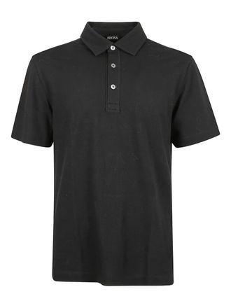 Ermenegildo Zegna buttoned polo shirt - Schwarz