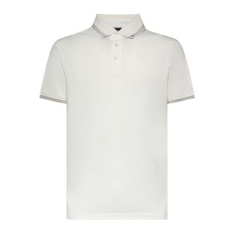 Emporio Armani Homme, Tops, Blanc, Taille: S Polo piqu&eacute;