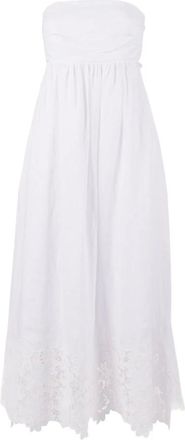 Max Mara Femme, Robes, Blanc, Taille: 38 FR Scena Bustier Dress