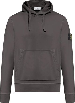 Stone Island drawstring kangaroo-pocket hoodie - Grau