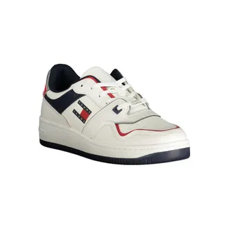 Tommy Hilfiger Color-Block Polyurethane Sneaker - White