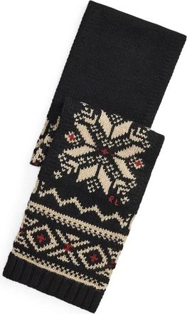 Polo Ralph Lauren &Eacute;charpe en laine - Homme - Accessoires - Noir - Taille: ONE Size