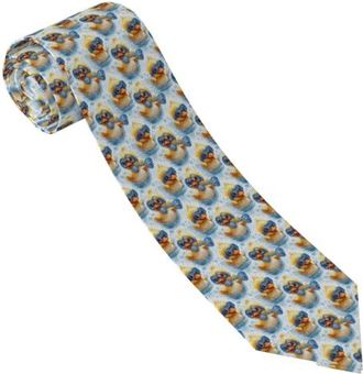 Generic Cravate Joli Imprim&eacute; De Canard Nageur R&eacute;glable Necktie &Eacute;troit Cravate Pour Hommes Pour &Eacute;v&eacute;nements F&ecirc;te C&eacute;l&eacute;brations