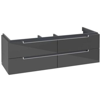 Villeroy & Boch Waschtischunterschrank SUBWAY 2.0 f&uuml;r Schrankwaschtische 1287 x 420 x 449 mm Glossy Grey A69100FP