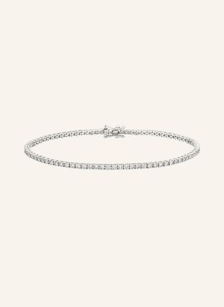 Leaf Armband Tennis Aus 18 Karat Wei&szlig;gold Mit 1,99 Ct. Diamanten silber