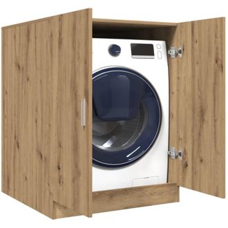vidaXL Vidaxl - Meuble pour machine &agrave; laver ch&ecirc;ne artisanal 70,5x71,5x91,5 cm