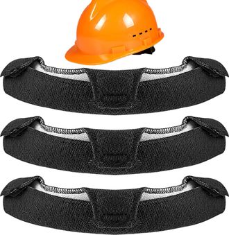 Generico Helm-Pads: Schwei&szlig;band f&uuml;r Schwei&szlig;kapuze, 3-teilig, atmungsaktive Kisseneinlage, weiche sto&szlig;feste Schicht, Sicherheitshelm | Ersatzpolster