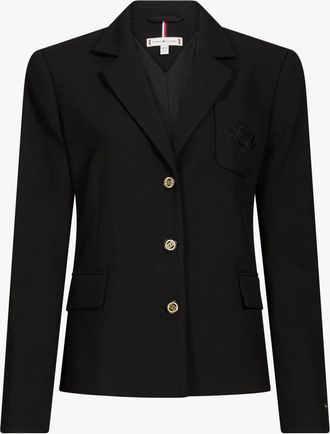 Tommy Hilfiger Blazer ajust&eacute; &agrave; blason brod&eacute;