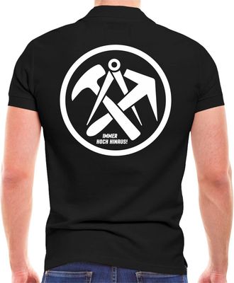 Spass Kostet Herren Poloshirt Polohemd Dachdecker Immer HOCH HINAUS Gr&ouml;&szlig;e S - 5XL
