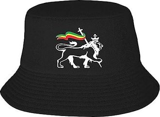 Generic Chapeau De Seau Unisexe Lion De Juda Rasta Chapeaux De Visi&egrave;re &Agrave; Large Bord &Eacute;t&eacute; Bonnet De Soleil, pour Chasse, De P&ecirc;che, Sports, 56-58cm
