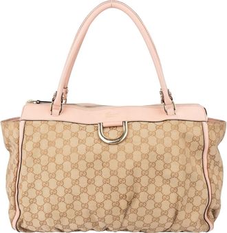 Gucci Crossbody Bags - Gucci GG Monogram Abbey Handbag - Gr. unisize - in Beige - f&uuml;r Damen