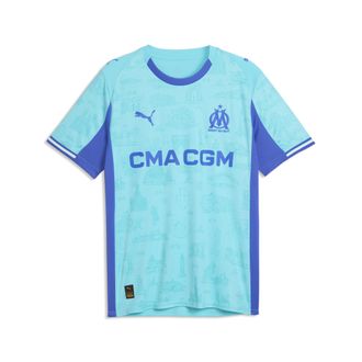 Puma Maillot &eacute;dition sp&eacute;ciale Olympique de Marseille Homme, Accessoires, Bleu, XS