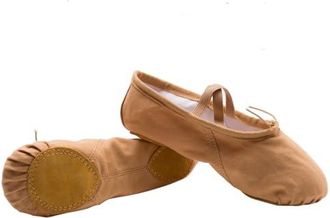 Valiclud Chaussures de Danse Ballet L&eacute;g&egrave;res avec Semelle Antid&eacute;rapante pour Yoga et Ballet Femmes Filles Couleur Camel