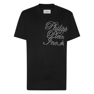 Philipp Plein T-Shirt V-Ausschnitt - - Tops - Herren - Schwarzk - 3XL