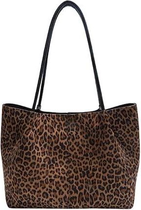 Generic Sac &agrave; main tendance en daim synth&eacute;tique pour femme, fille, sac &agrave; main simple pour l&eacute;cole, le travail, le shopping, les voyages, usage quotidien, Motif